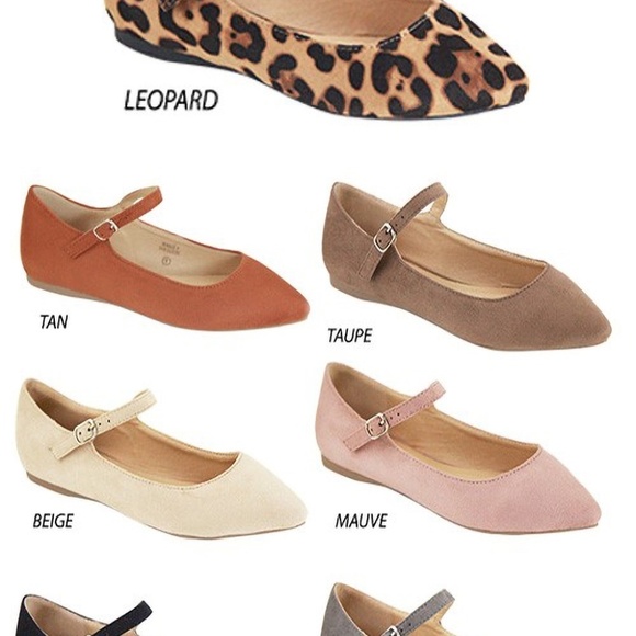 SunnyMia | Shoes | 7 Black Faux Suede Almond Toe Flats | Poshmark